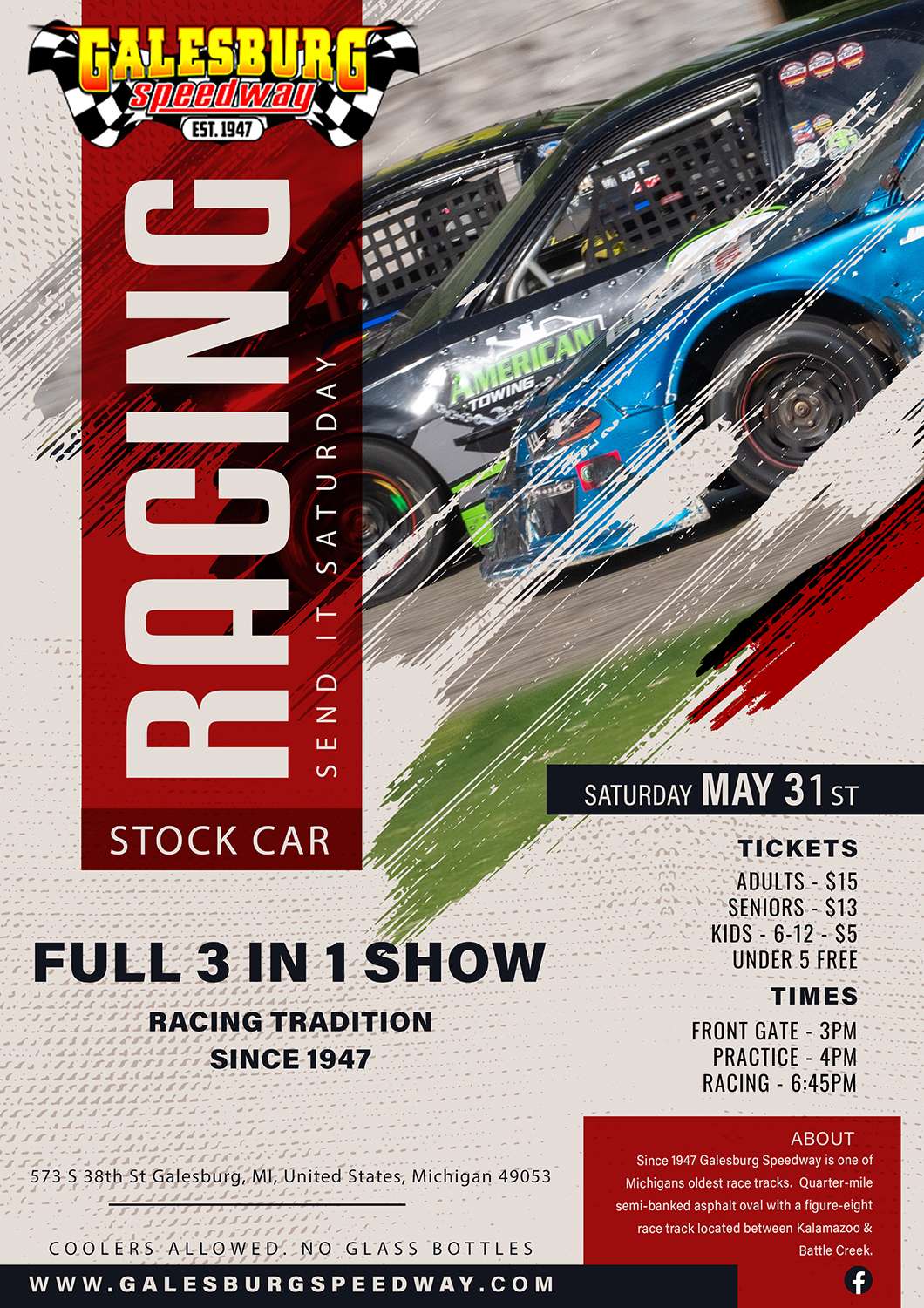 May 31st Send it Saturday Racing - Galesburg Speedway