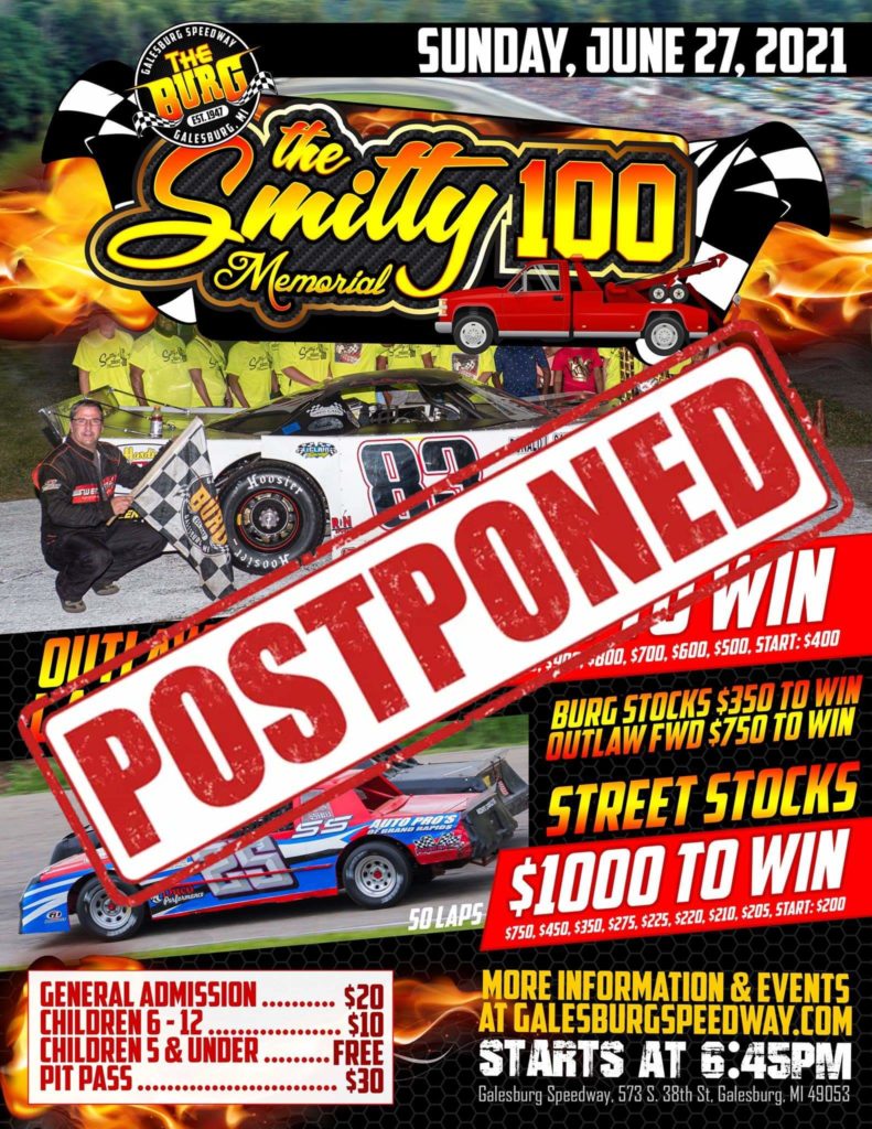 Races Called fir Sunday 6/27/2021 - Galesburg Speedway